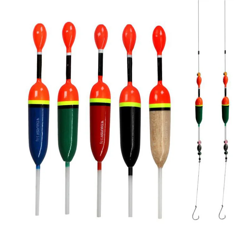 5-piece-set-Fishing-Slip-Float-Bobbers-15g-5g-Balsa-Wood-Fishing-Slip ...