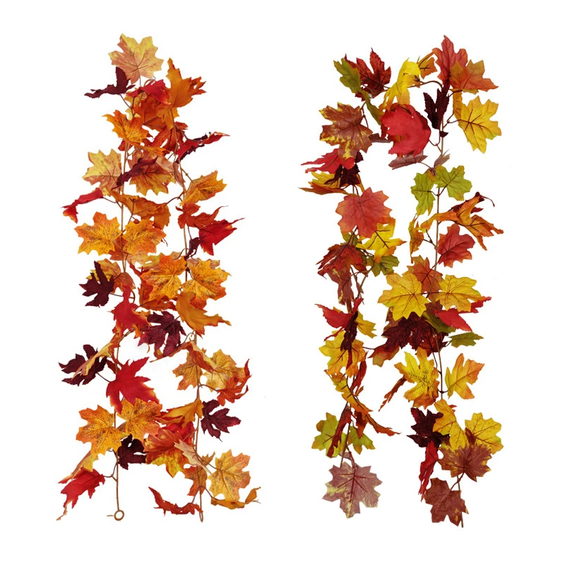 Fall Maple Garland - 175cm Foliage Decor For Halloween ハイクオリティ