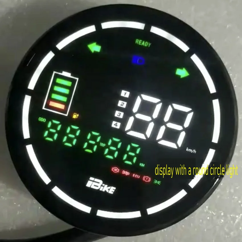 Speedometer lcd display 48 72v gauge for electric scooter MTB ...