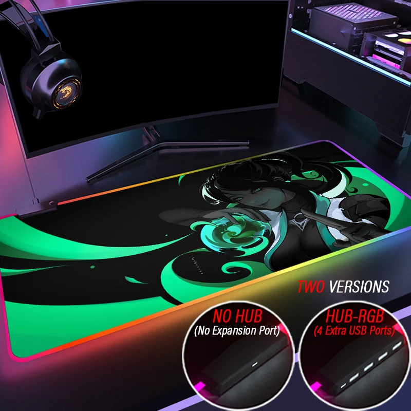 Rgb Diy Customized Durable Mouse Pad Valorant Led Desktop Mousepad ...