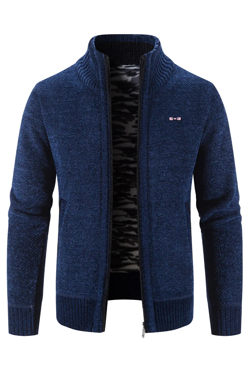 Gilet-cardigan,Pull décontracté avec fermeture éclair pour Homme, tricot, grande taille, automne ...