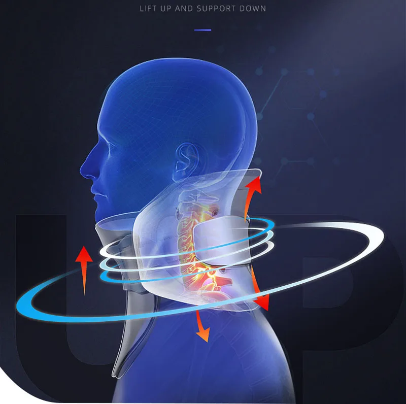 Electric Automatic Inflatable Neck Traction Cervical Vertebrae Air ...
