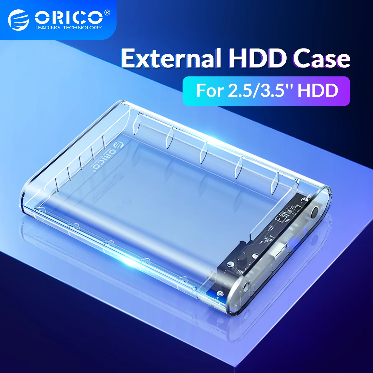 ORICO External 3.5'' HDD Case USB3.0 to SATA Hard Drive Disk Enclosure ...