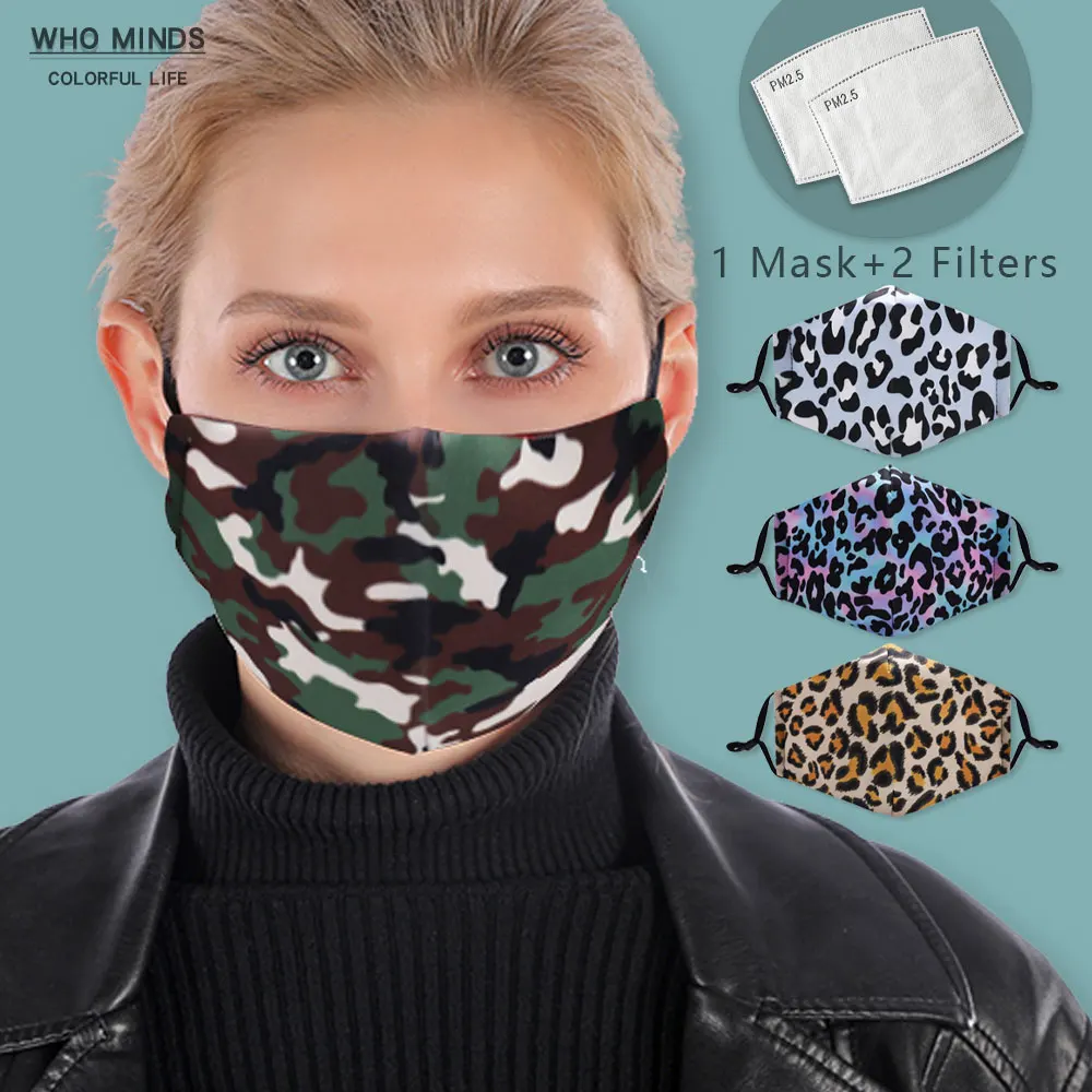 Camouflage-Stylish-Reusable-Mouth-Mask-For-face-Mask-With-Filter-PM-2-5 ...