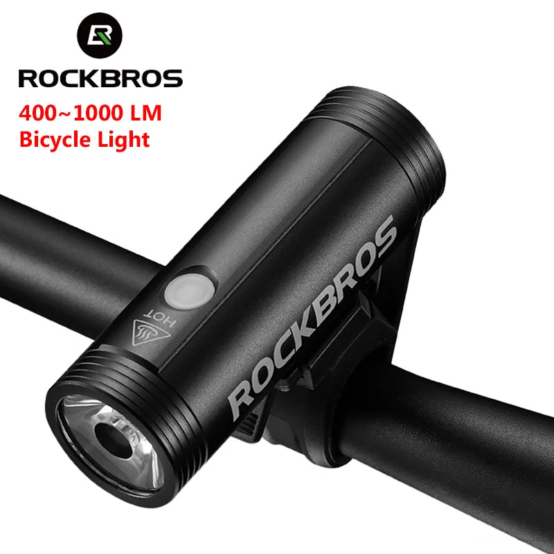 ROCKBROS Bike Light Front LED Flashlight 200 1000Lumens Bicycle HeadLight 4800mAh USB ...