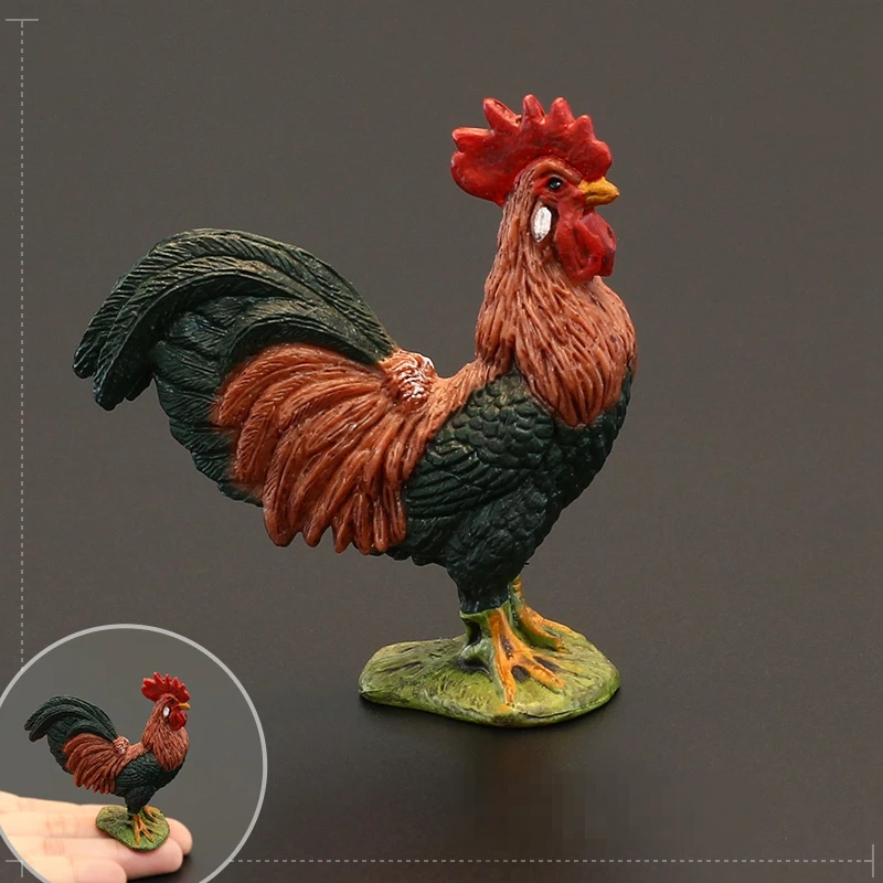 Solid-simulation-animal-model-domestic-chicken-rooster-hen-chick ...