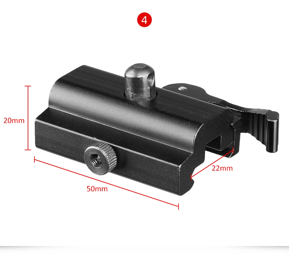 FIRE WOLF 5 types QD Bipod Adapter Sling Swivel Stud to 20 mm Weaver ...