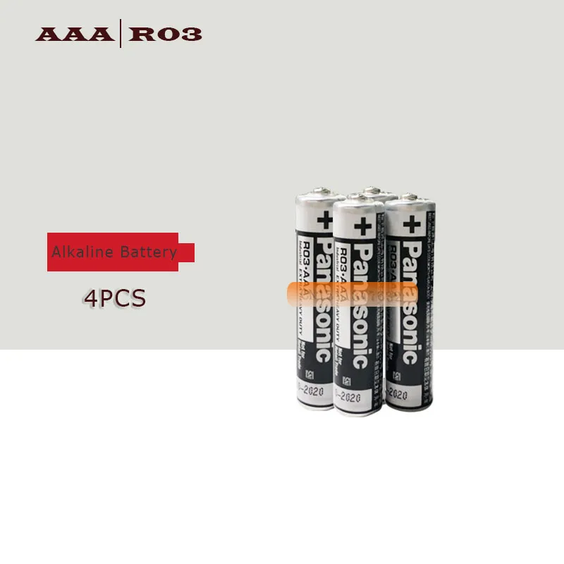 4PCS/LOT Panasonic R03 1.5V AAA Battery Alkaline Batteries No Mercury ...