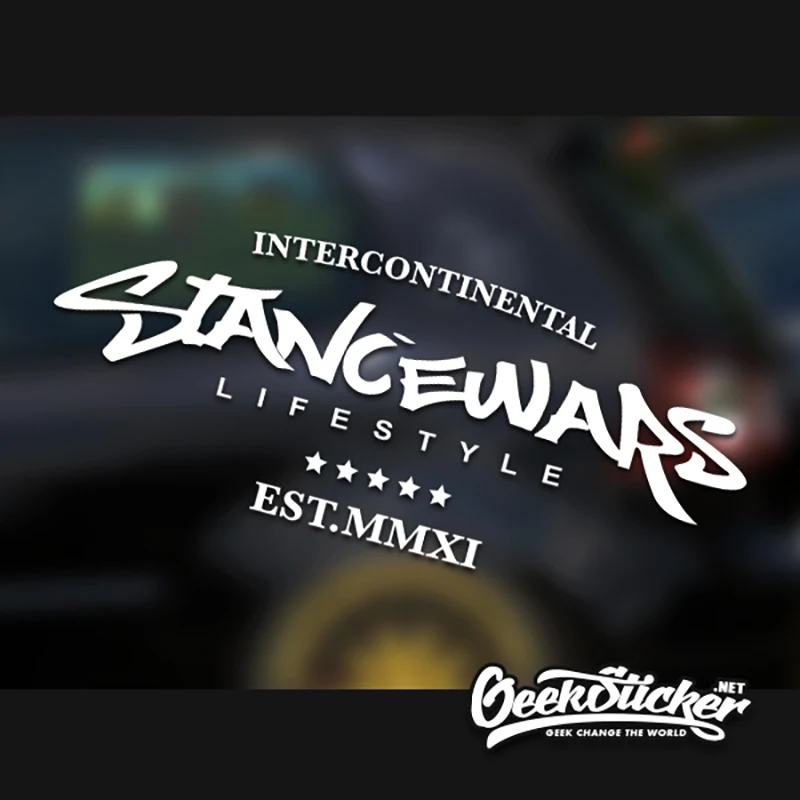 Stancewars Waterproof Auto Car Front Window Windshield Decal Reflective ...
