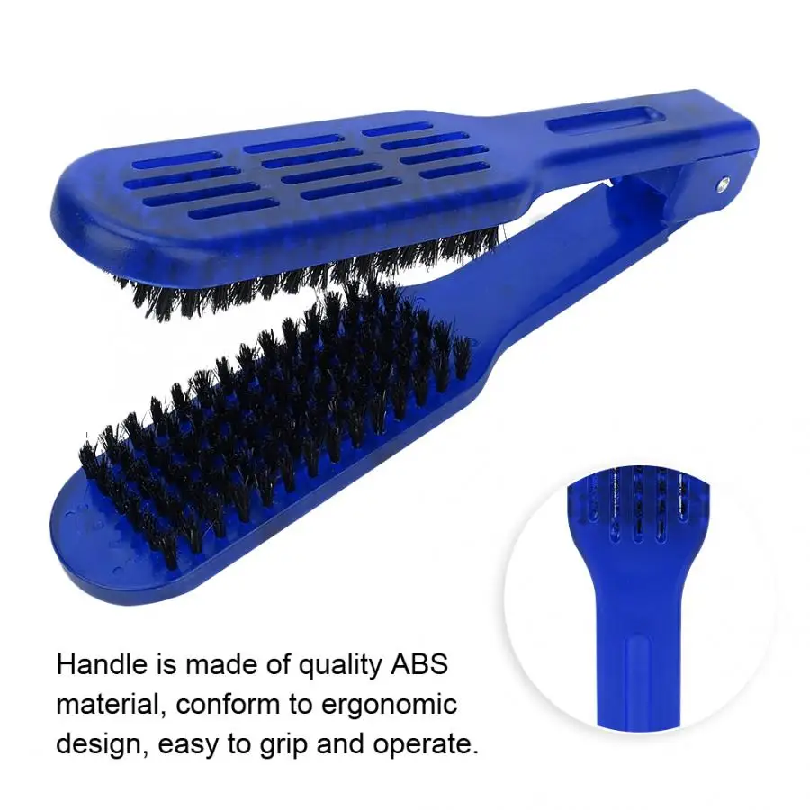 Hair Hairdressing Double Sided Brush Clamp Natural Anti-static Plywood ...