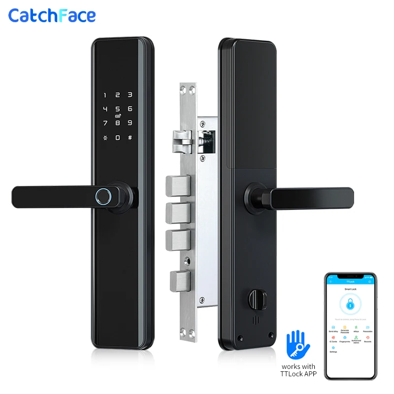 TTLock Smart Fingerprint Door Lock Wifi APP Lock Bluetooth Unlock Security Intelligent Lock ...