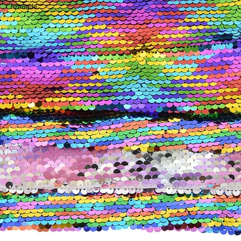 Rainbow Reversible Sequin Fabric - Queerks™