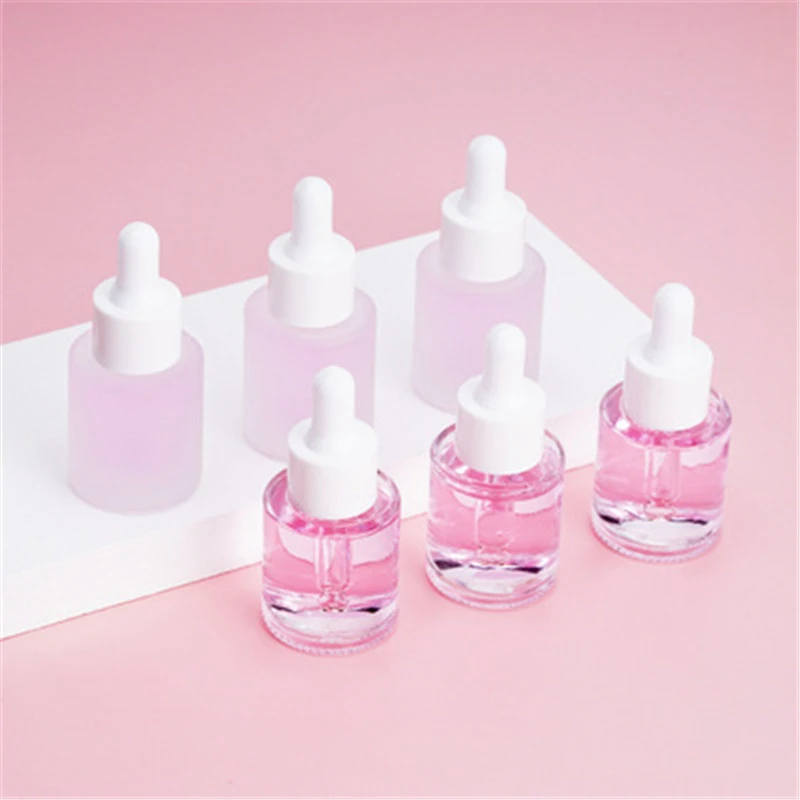 20ml Empty Frosted/clear Glass Dropper Bottle Aromatherapy Liquid For ...