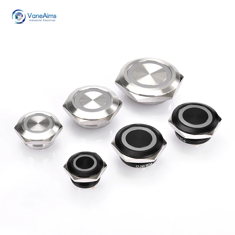 Ultra-Short Circuit Waterproof Button DIY Doorbell LED Multi-Color ...