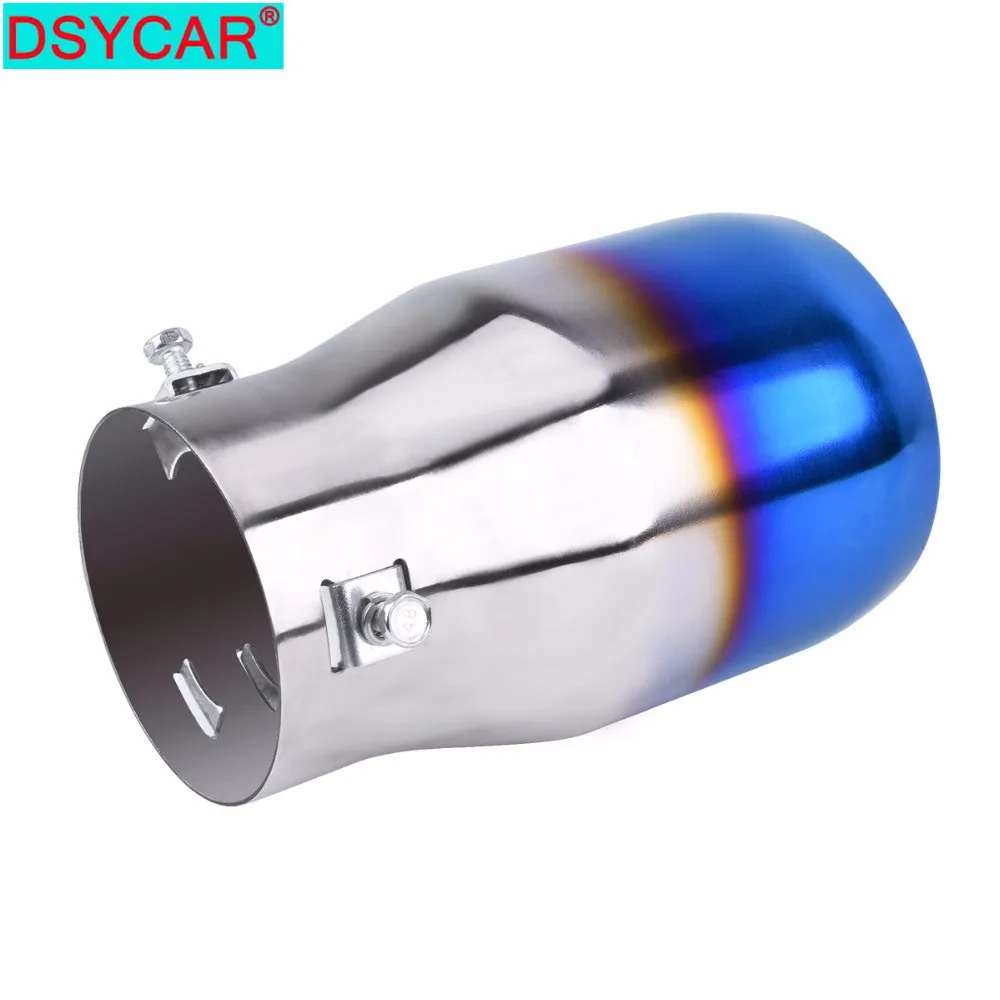 DSYCAR Universal Car Modification Grilled blue Stainless Steel Car ...
