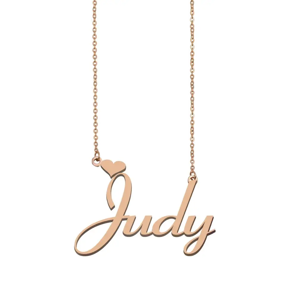 Judy Name Necklace , Custom Name Necklace For Women Girls Best Friends ...