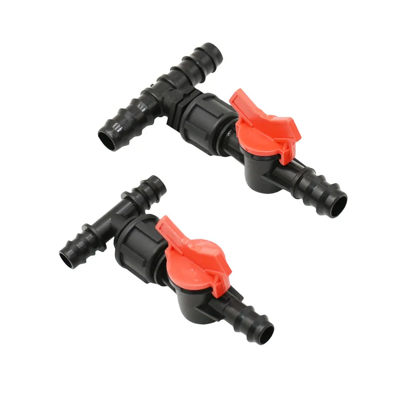 T Type 1/2 "3/4" Tuinslang Tee Water Splitter Tap Connector 3 Way Pe ...