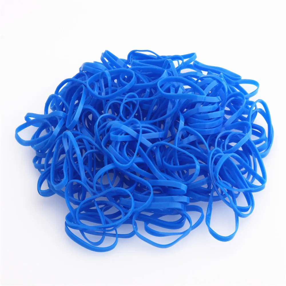 High quality 901 Blue Rubber Band Elastic Rope Women Girls child Tie ...