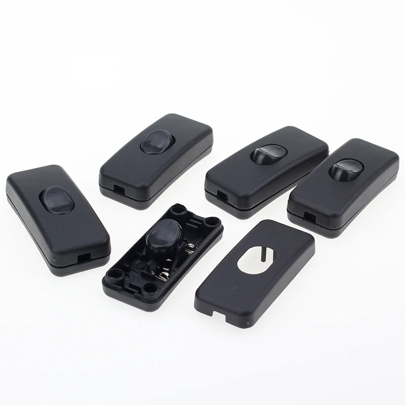 5pcs/lot On/off Inline Switch Black Inline Table Lamp Desk Light Cord ...