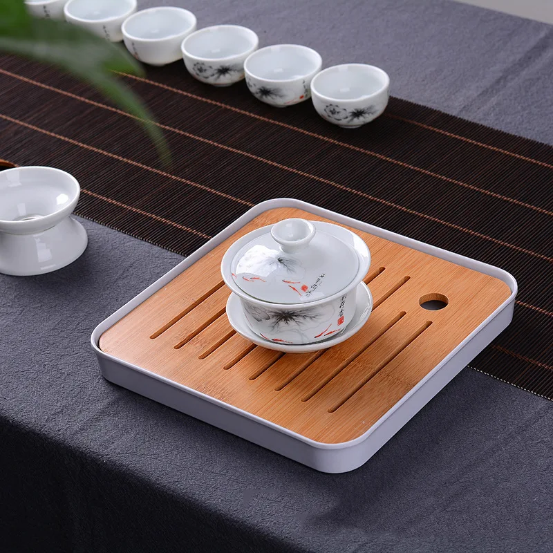 Kungfu Bamboo Tea Ceremony Tray Solid Wooden Chinese Vintage Tea ...