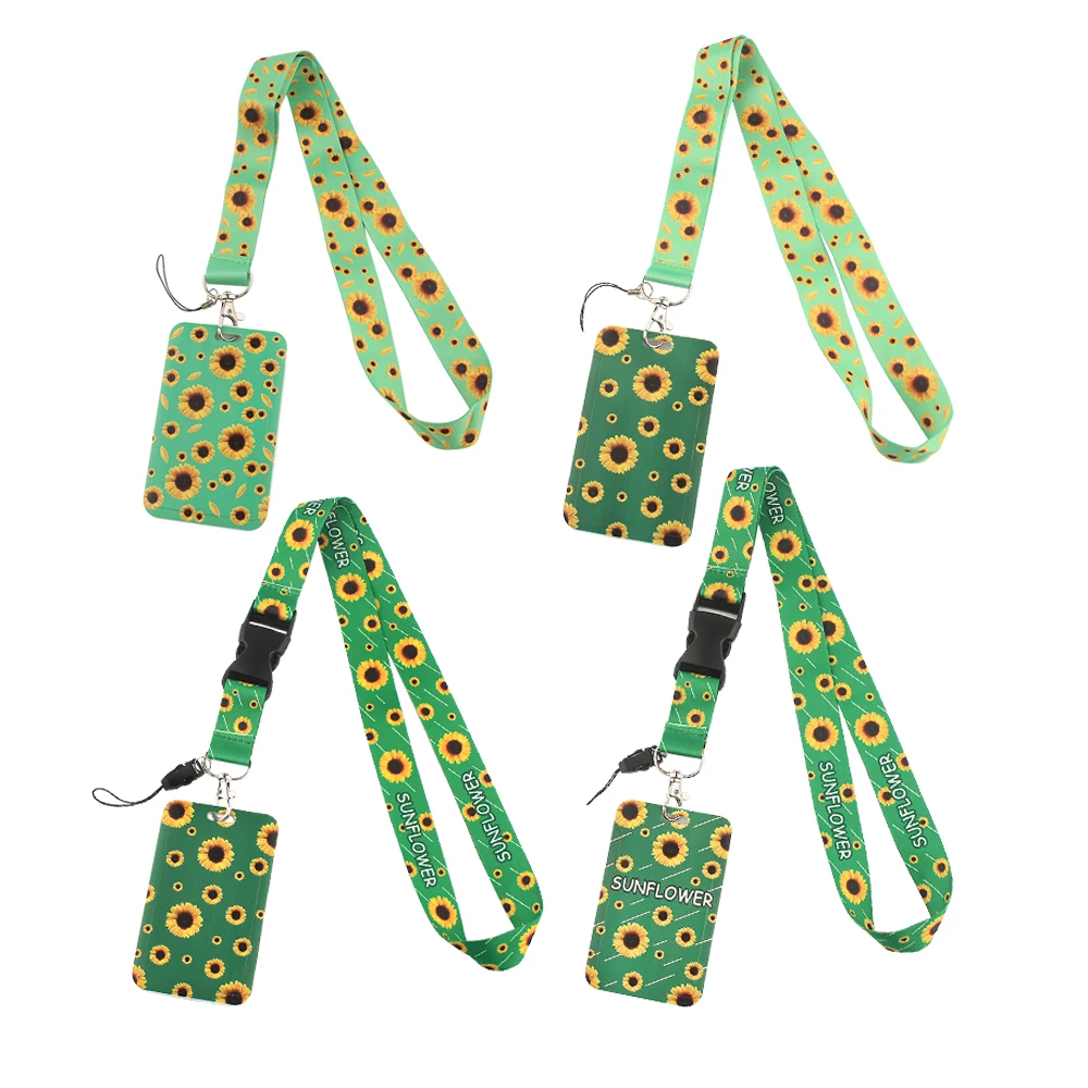 1pc-ZF2344-Green-Sunflower-Hidden-Disability-Lanyard-Card-ID-Holder ...