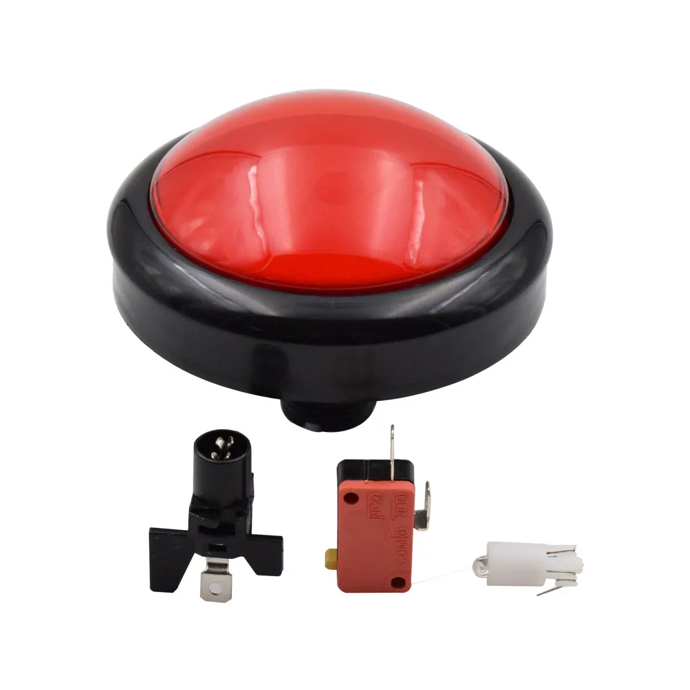 10 Units 100mm LED Illuminated Arcade Push Buttons – Hubzig