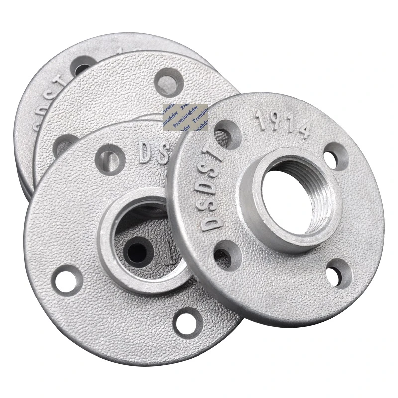 24Pcs Casted Aluminum Alloy Flange Base Pipe Thread Decorative Fittings ...