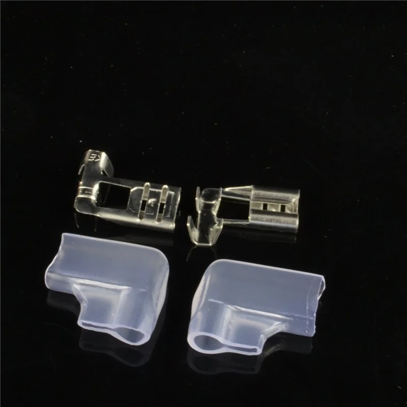 100pcs 48 63 플러그 스프링 절연 터미널 콜드 터미널 플래그 L 타입 플러그 스프링 터미널terminals