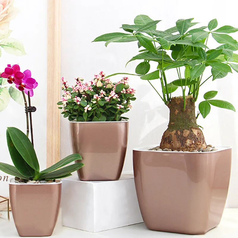 Lazy-Flower-Pot-Automatic-Water-Absorption-Plastic-Plant-Pot-for-Plant ...