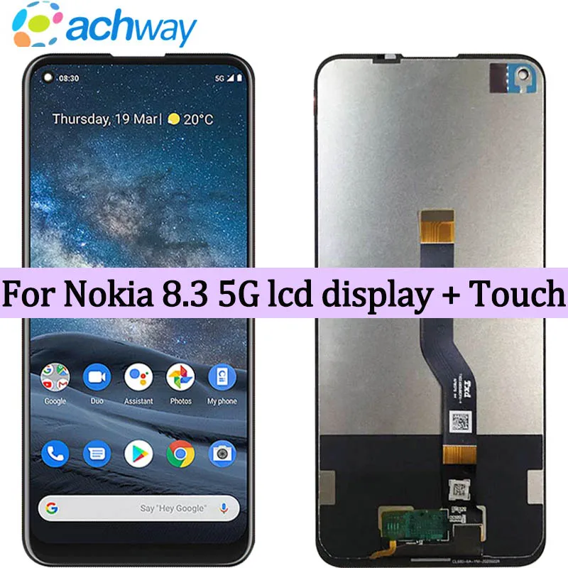 6.81 "testado display para nokia 8.3 5g display lcd tela de toque para ...