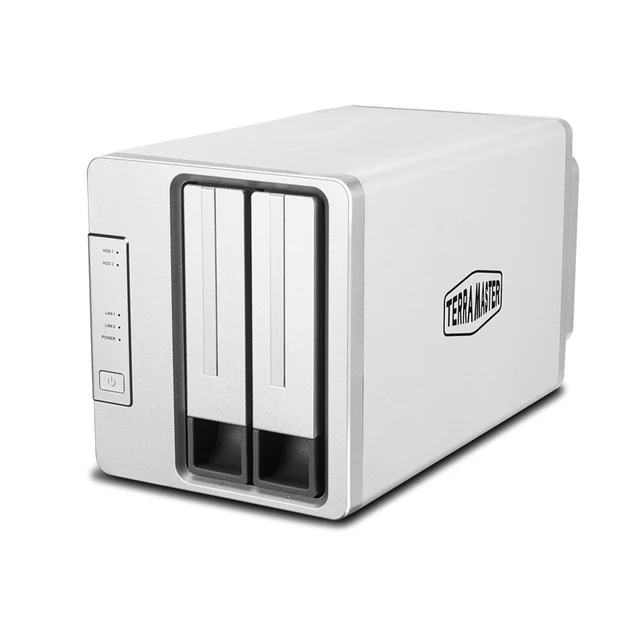 TerraMaster F2-210 NAS Server 2-Bay Intel Quad Core 1.4GHz 4GB RAM ...