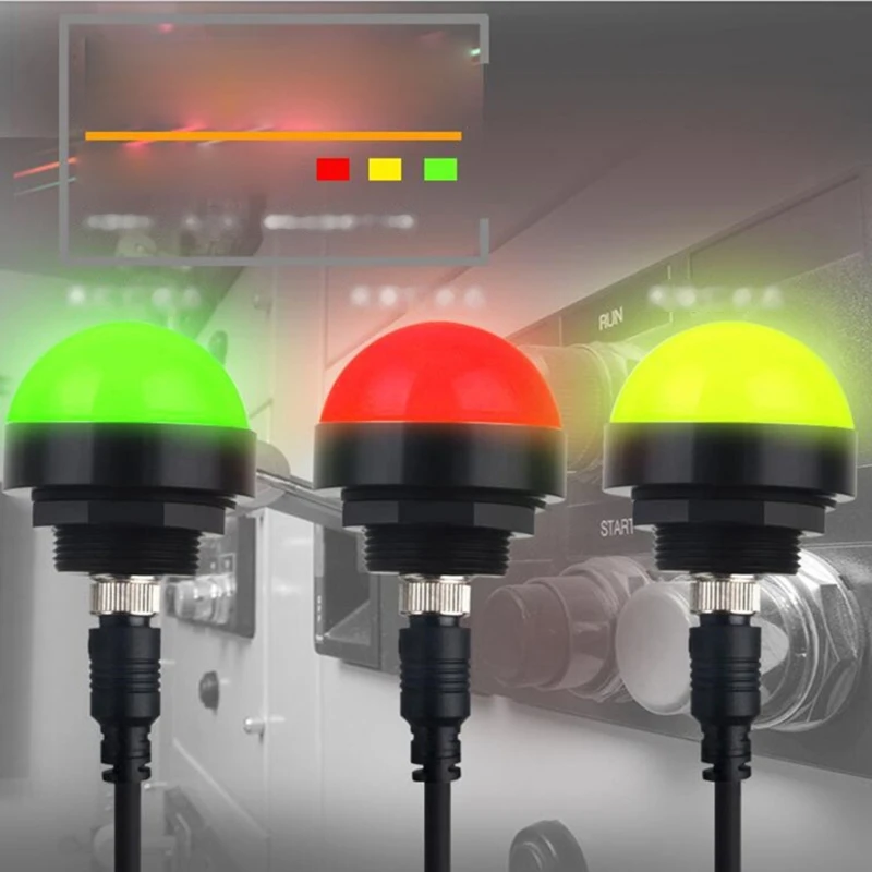 LED-MINI-Tricolor-Warning-Light-3W-24V-Waterproof-Dustproof-Aviation ...