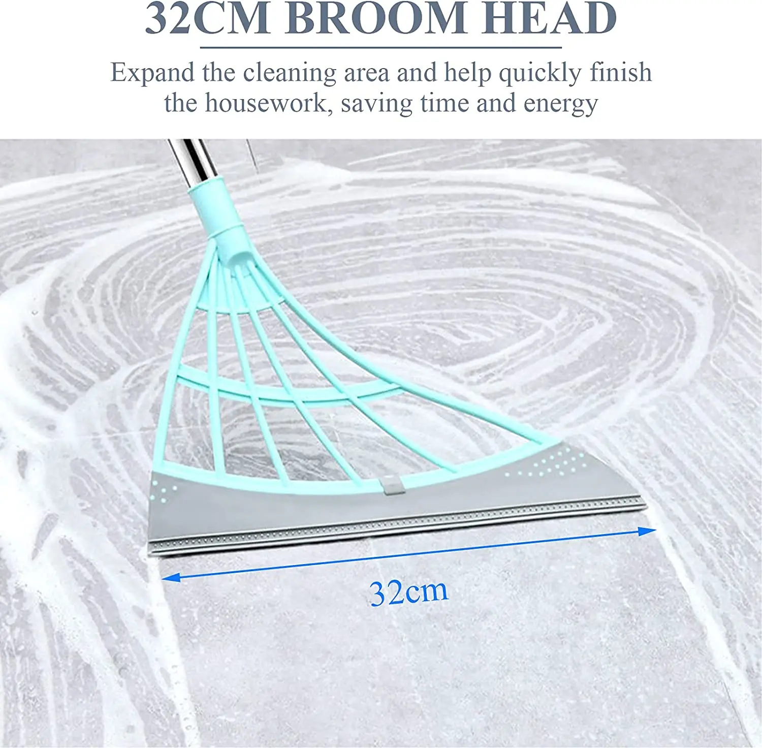 Lavette,Balai magique multifonction en caoutchouc pour la salle de bain,balayeuse d'eau avec ...