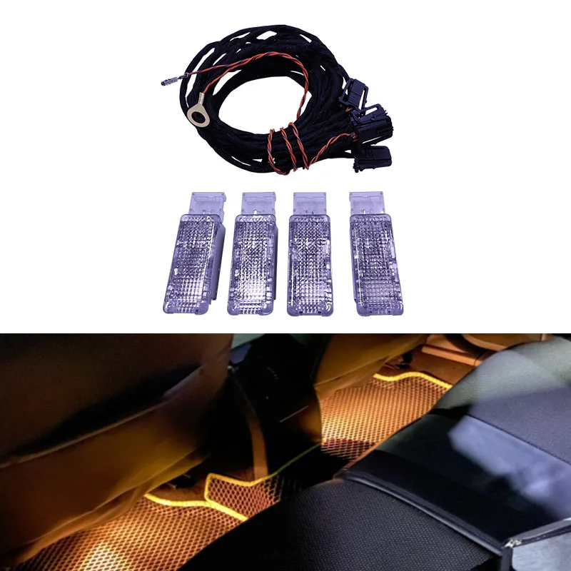 1Set OEM Original Footwell Light For Golf 6 Jetta MK5 MK6 Tiguan Passat ...