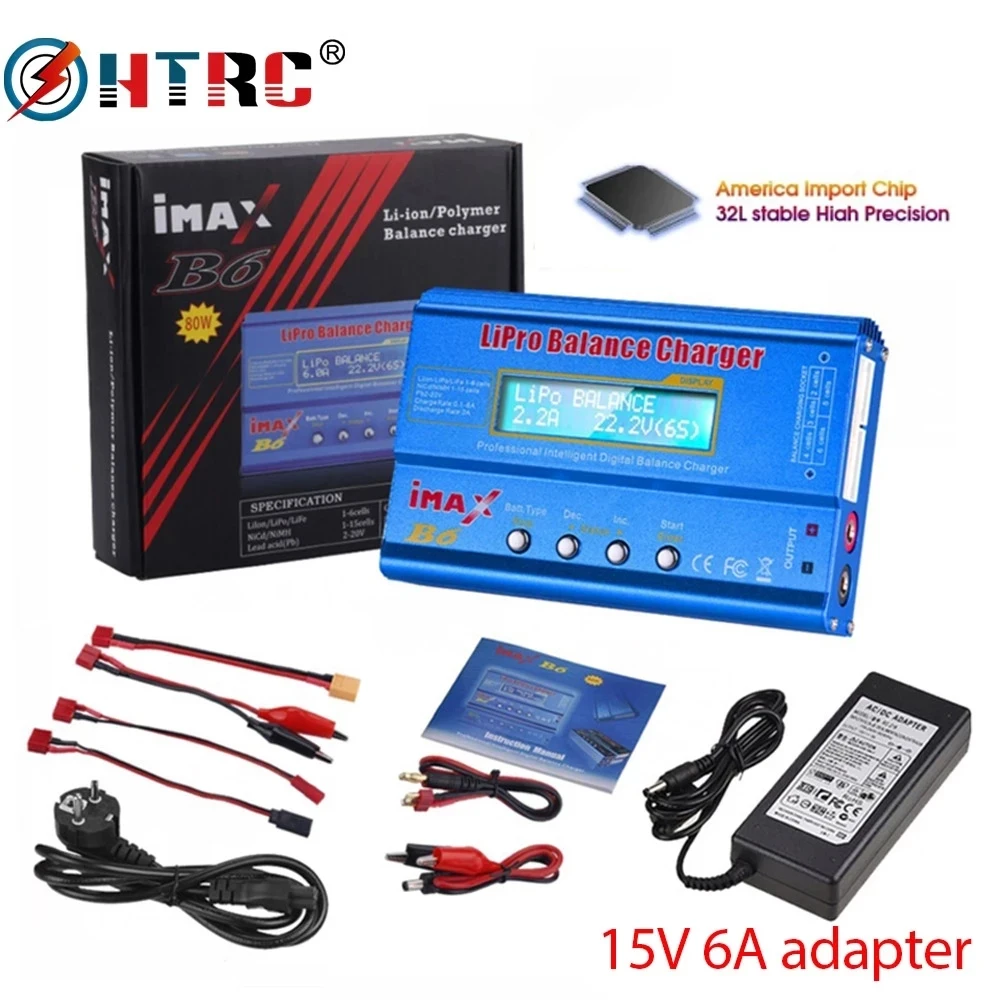 HTRC IMAX B6 80W Lipo Charger For NiMh Li-ion Ni-Cd Lipo Battery ...