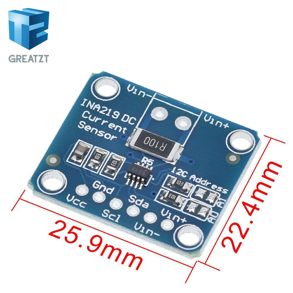 【KAMDSS015】GREATZT INA219 I2C Zero Drift Bi-directional Current Power ...