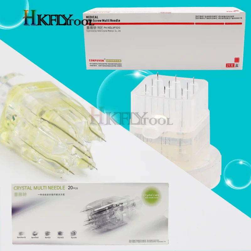 20pcs-box-High-quality-5Pin-Crystal-Multi-Needle-injector-32G-1-5mm ...