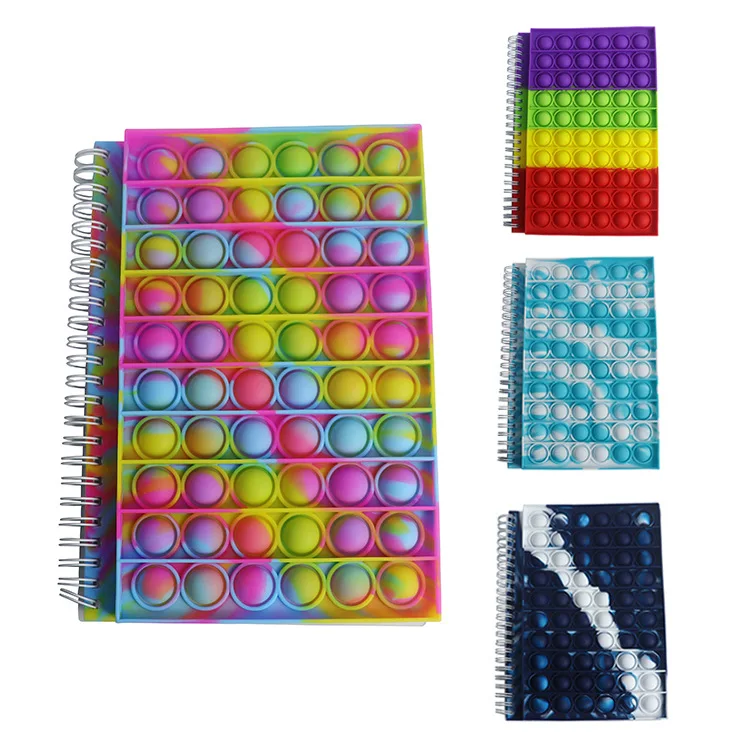 New-Notebook-A5-Pop-Its-Finger-Bubble-Silicone-Cover-Notebook ...