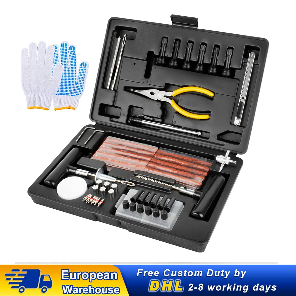 Professional Tire Repair Kit Car Motorcycle Bike Tire Repair Tools ...