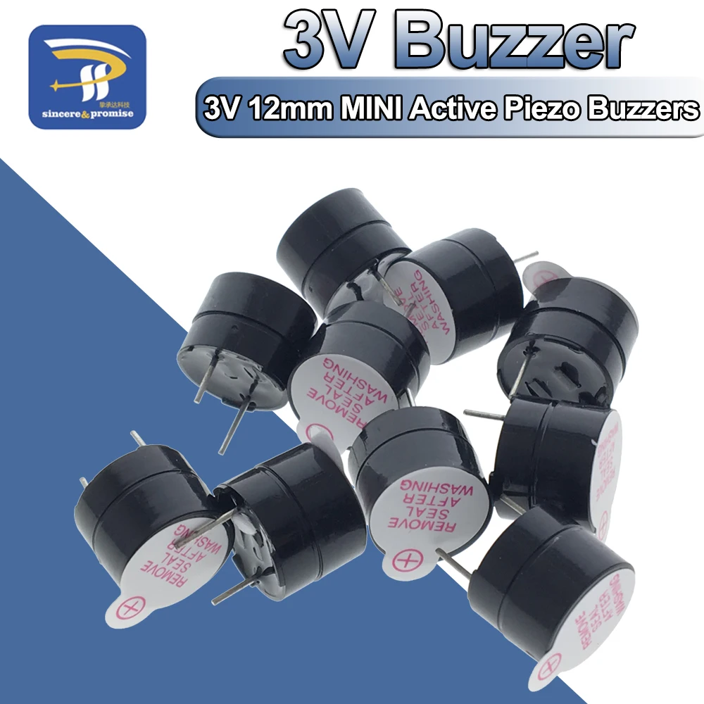 10pcs 3v Active Buzzer Magnetic Long Continous Beep Tone Alarm Ringer ...