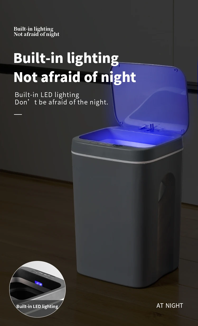 Poubelle,Poubelle intelligente à Induction sans fil, détection ...