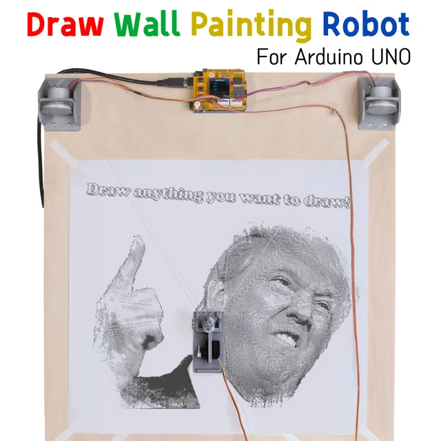 Drawbot for Arduino UNO R3 DIY kit Draw Line Plotter Wall Painting ...