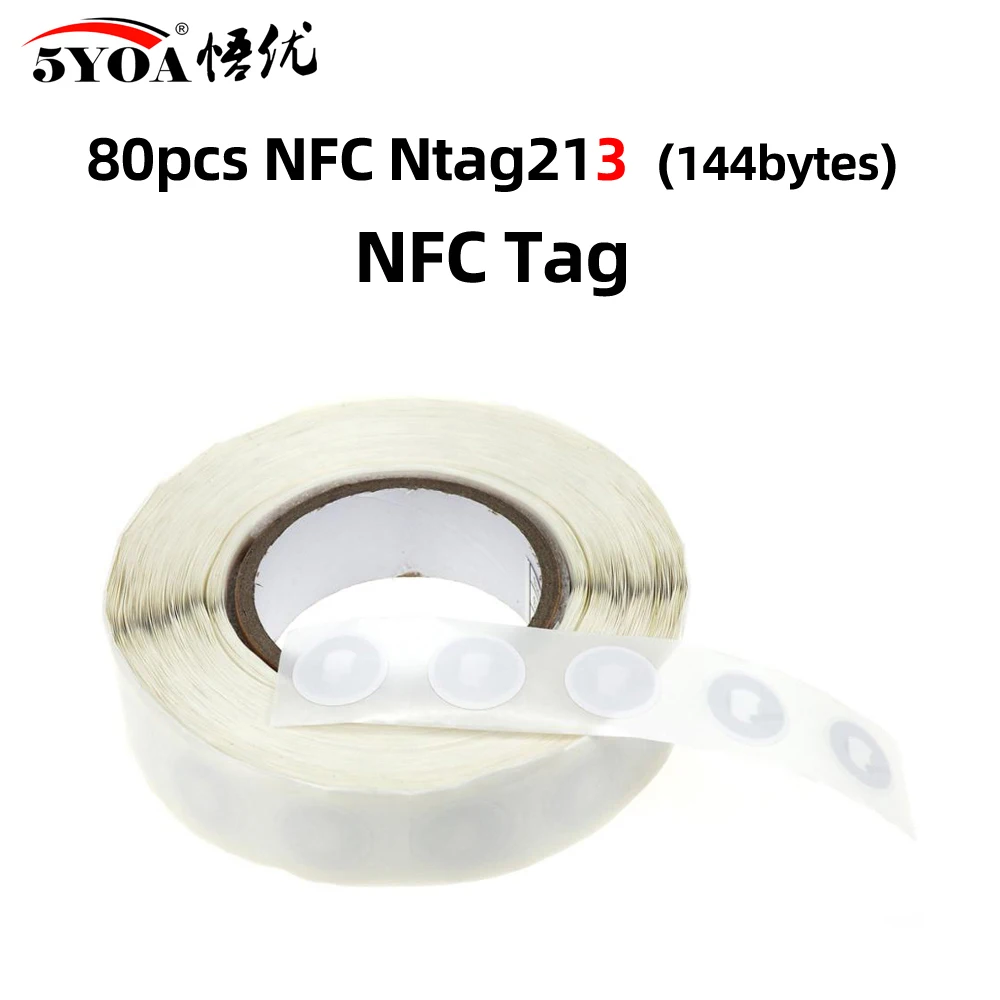 Etiquetas RFID universales para teléfonos, etiquetas NFC de 80/35/25/18 piezas, 25mm, protocolo ...