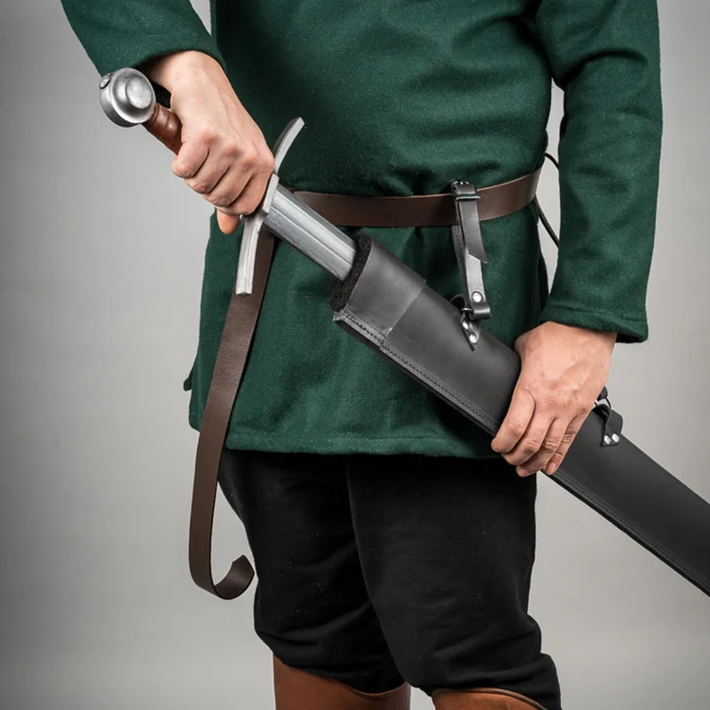 Medieval-Viking-Leather-Sword-Scabbard-Sheath-Holder-Saxon-Knight ...