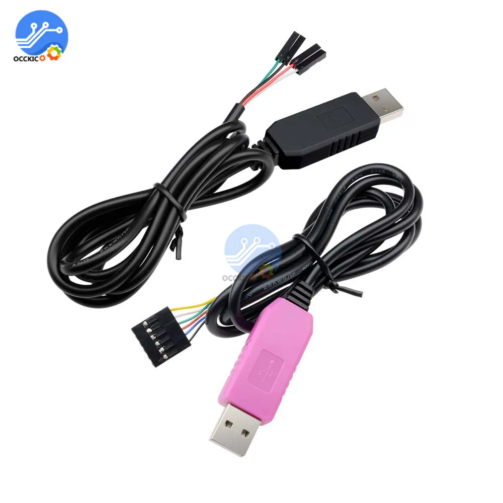 PL2303HX PL2303HXD transferencia USB a TTL RS232 Cable adaptador de puerto serie para Arduino ...