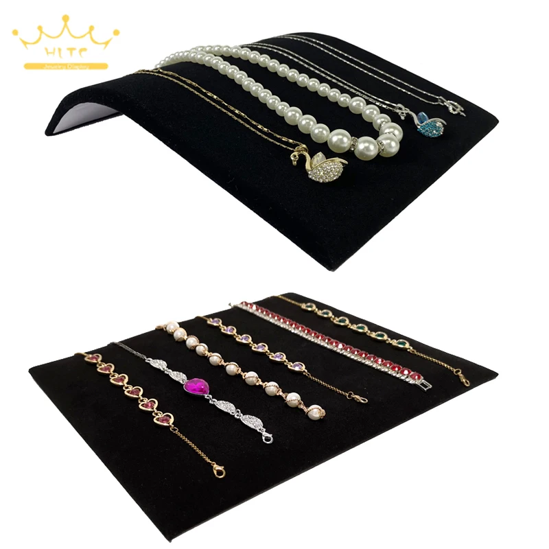 Black Velvet Necklace Display Holder Jewellery Store Checkout Display ...