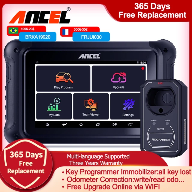 ANCEL DP500 Keys Cars Programmer Immobilizer Oil Reset DPF, 46% OFF
