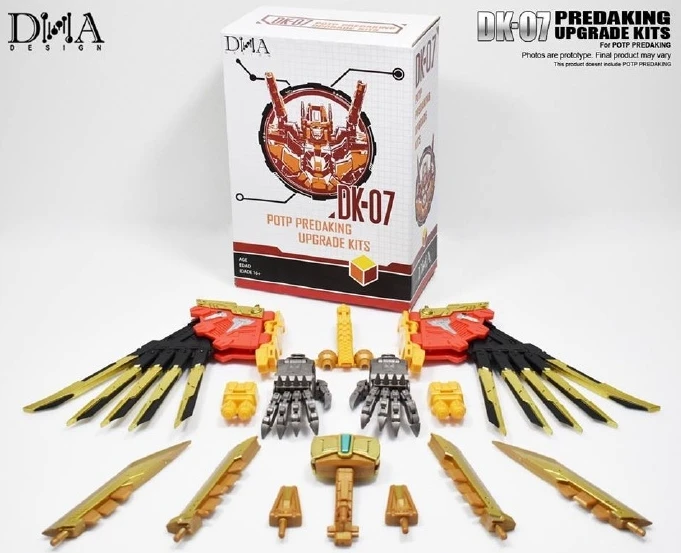 New Dna Design Dk-07 Upgrade Kit For Transformation Toy Potp Predaking ...