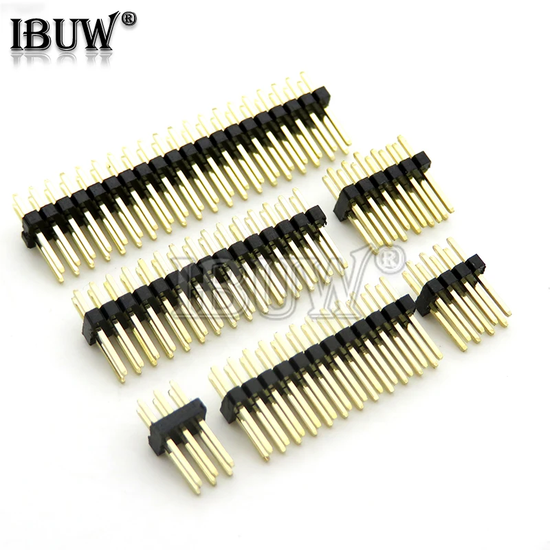 1.27mm 1.27 Double Row Male 2~40P Breakaway PCB Board Pin Header Connector Strip Pinheader 2*3/4 ...