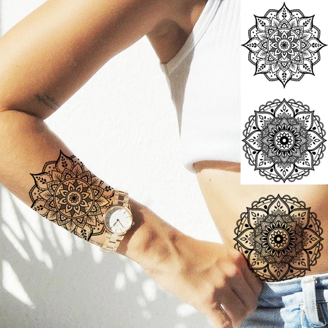 Half Mandala Tattoo Wrist